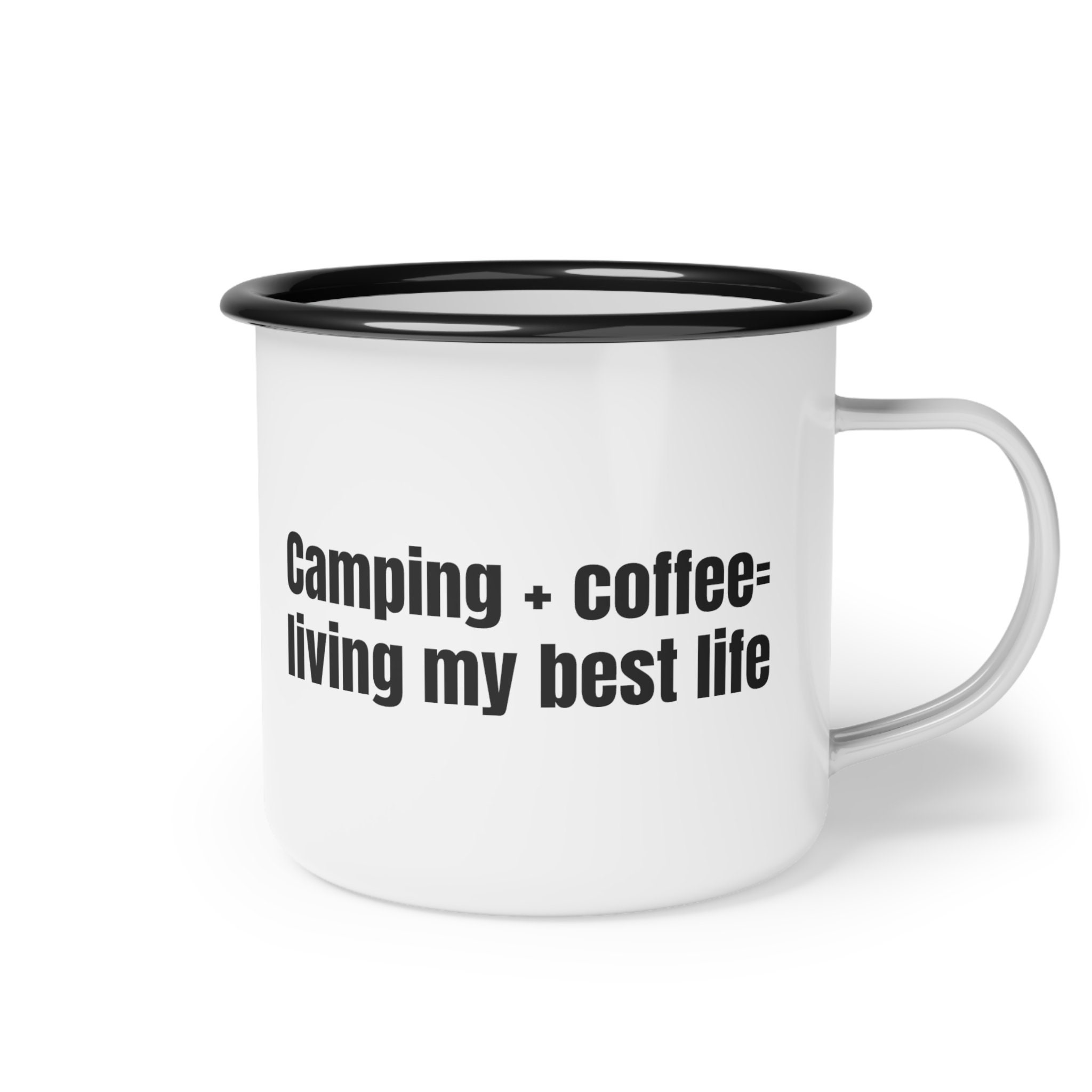 Enamel Camping Life Cup 12 Oz, Living Your Best Life, - Etsy