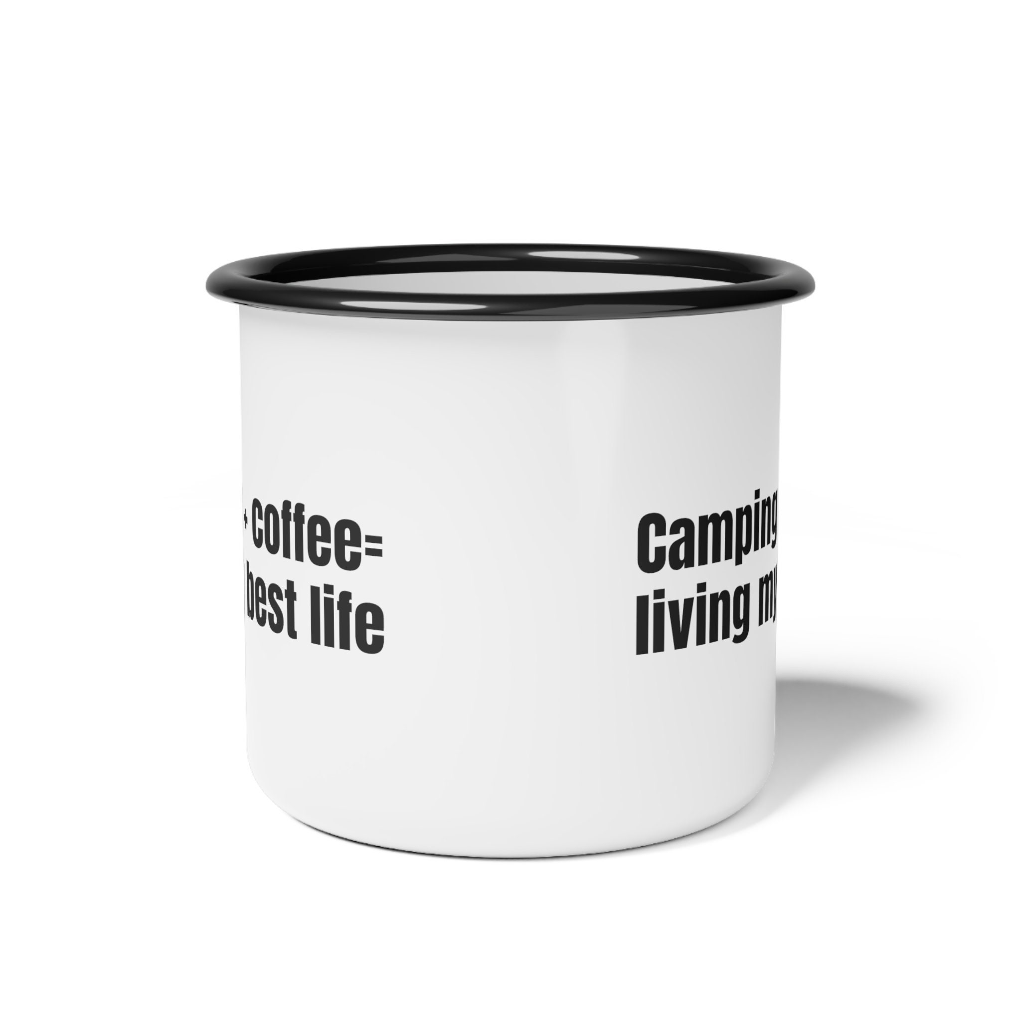 Enamel Camping Life Cup 12 Oz, Living Your Best Life, - Etsy