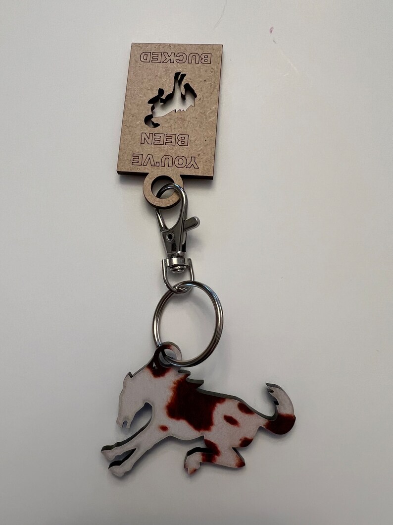 10 Pack Bronco Key Chains - Limited Run Tricolor Horse Pattern - Etsy