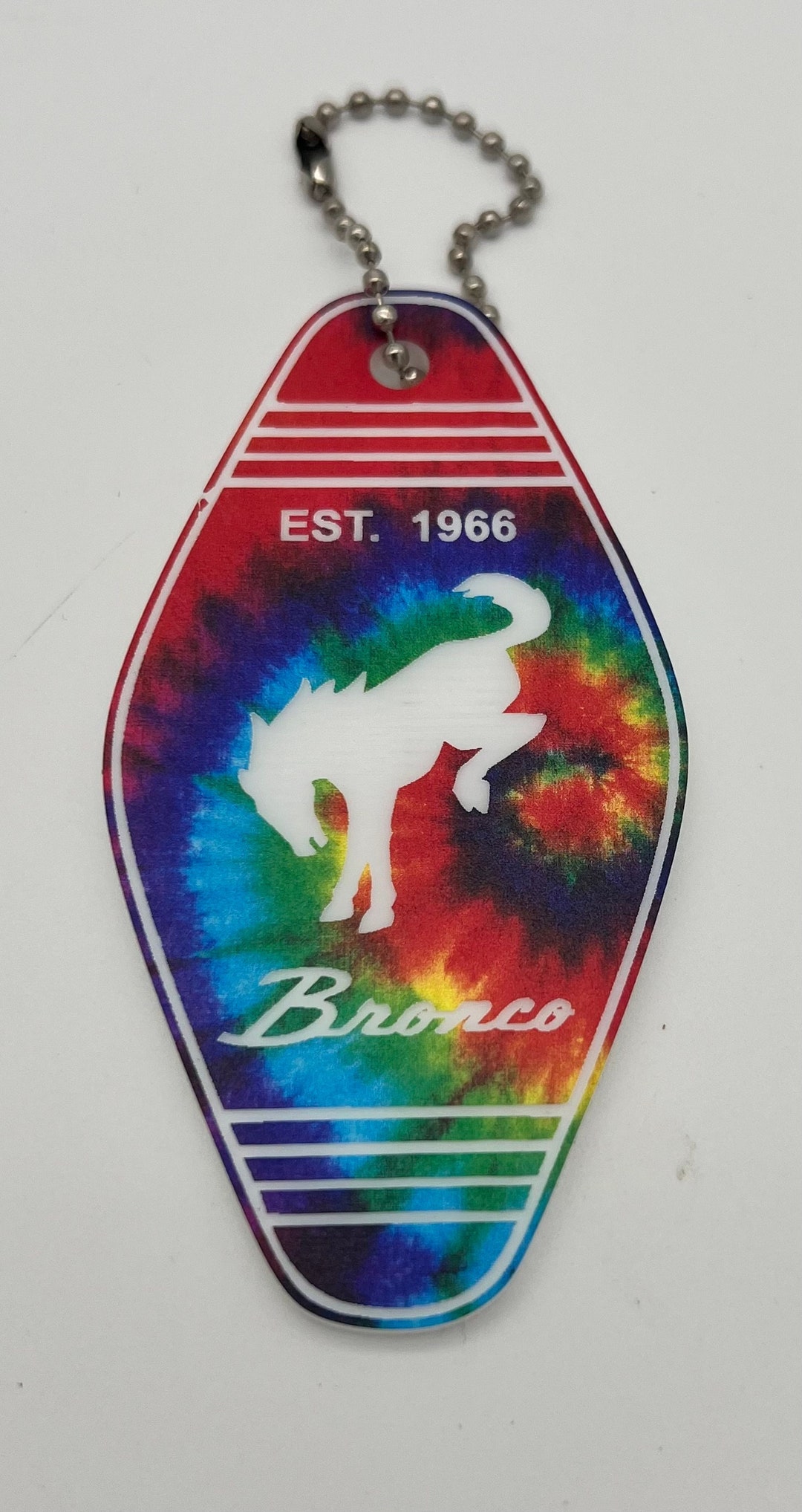 Old School Bronco Motel Key Chain - Etsy