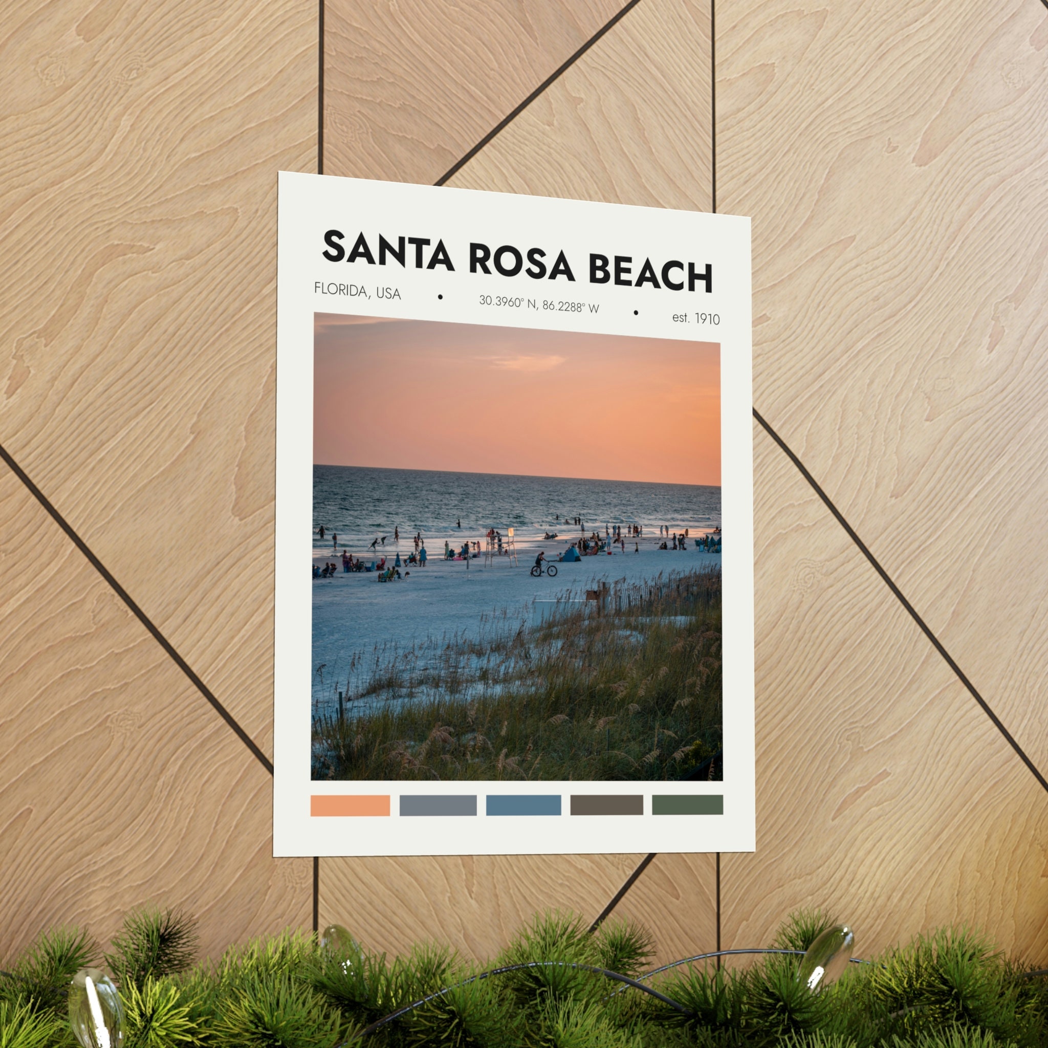 Santa Rosa Beach Matte Poster - Etsy