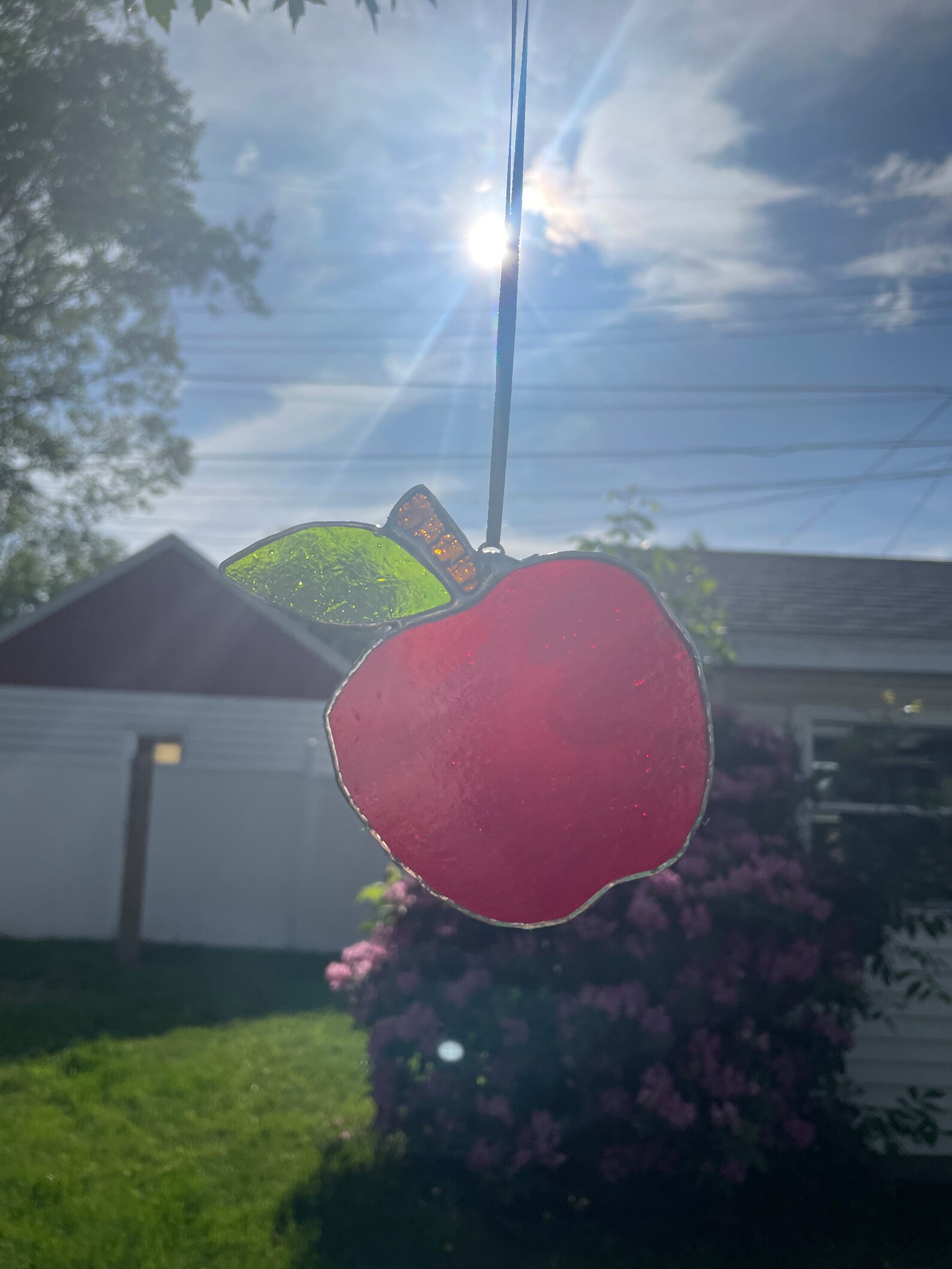 Stained Glass Apple - Etsy
