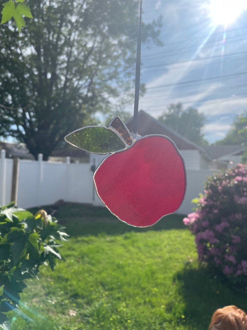 Stained Glass Apple - Etsy