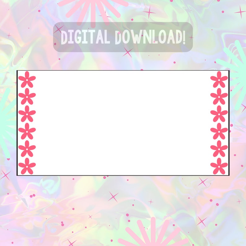 A6 Retro Flowers Envelope Dashboards - Etsy