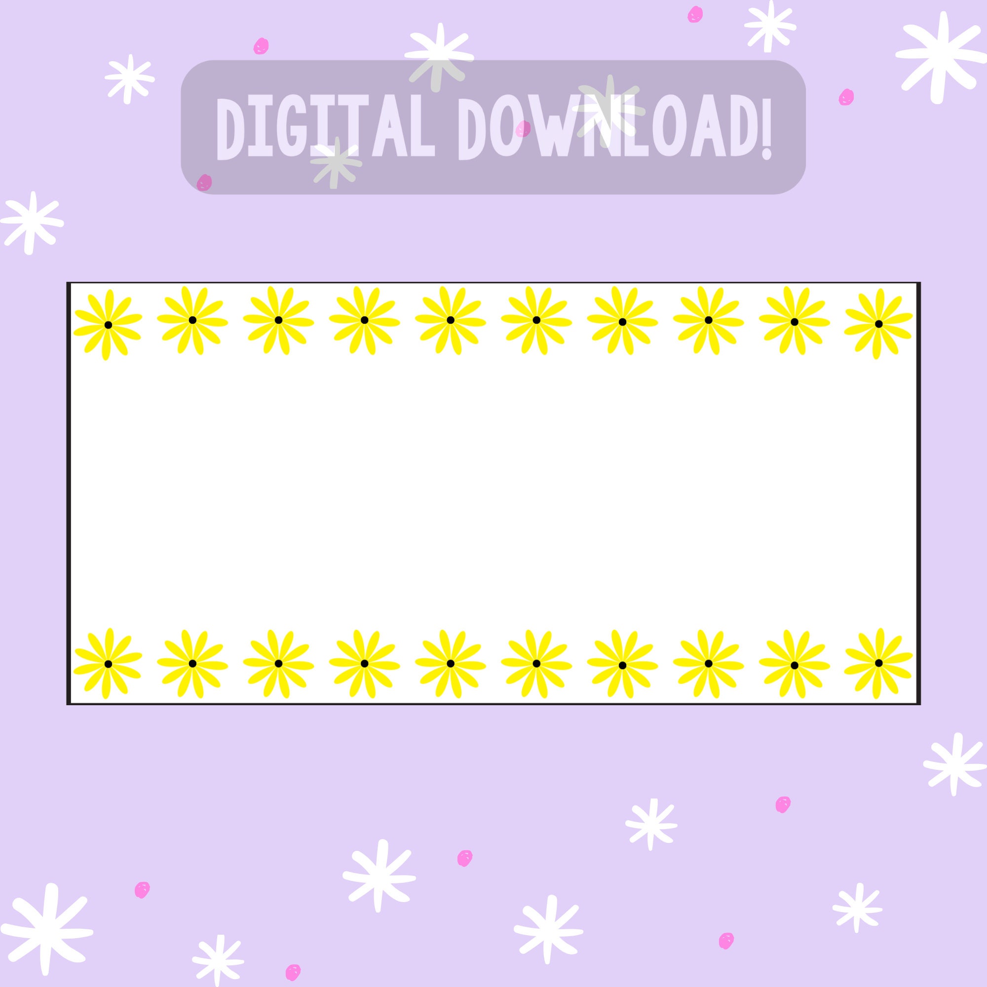 A6 Yellow Flowers Envelope Dashboards - Etsy