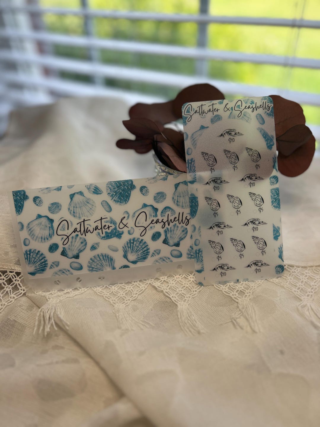 Saltwater & Seashells Matte/vellum Savings Challenge - Etsy