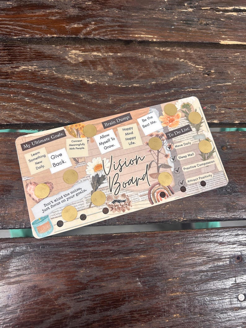 2026 Vision Board Savings Challenge - Etsy