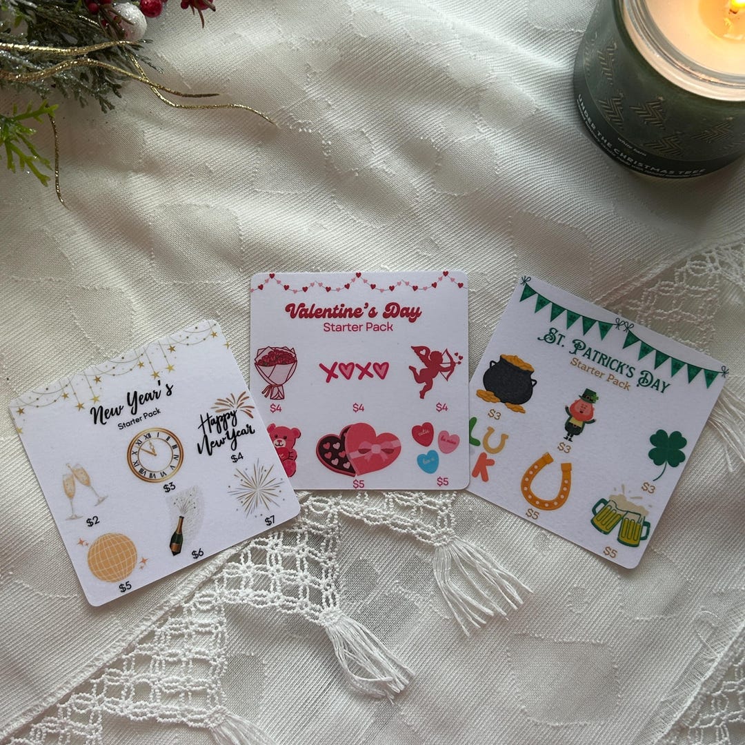 Tiny Seasonal Starter Pack Savings Challenge Set #2 - Etsy