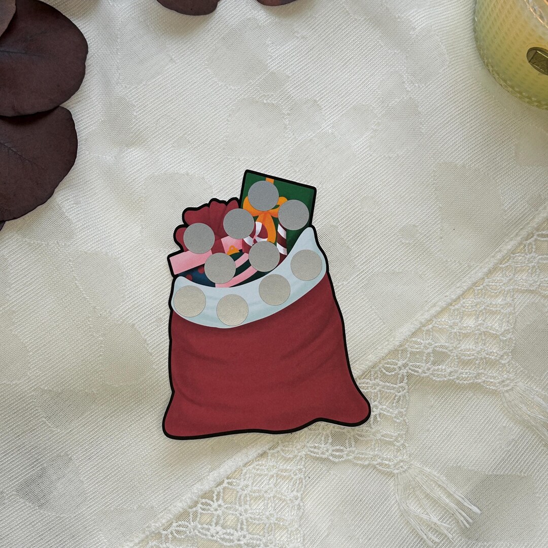 Santa Bag Scratch off Savings Challenge - Etsy