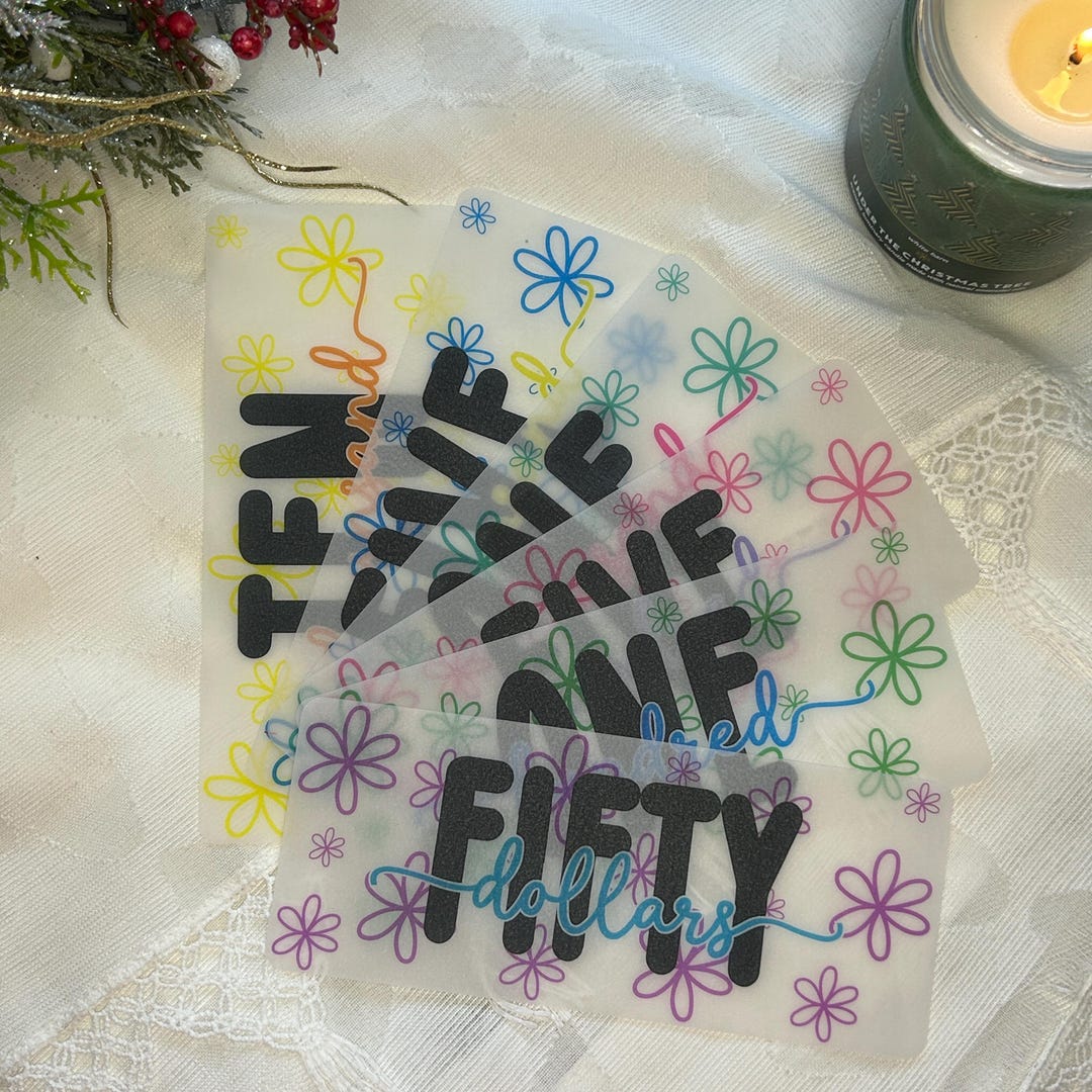 Colorful Vellum/matte Placeholders - Etsy