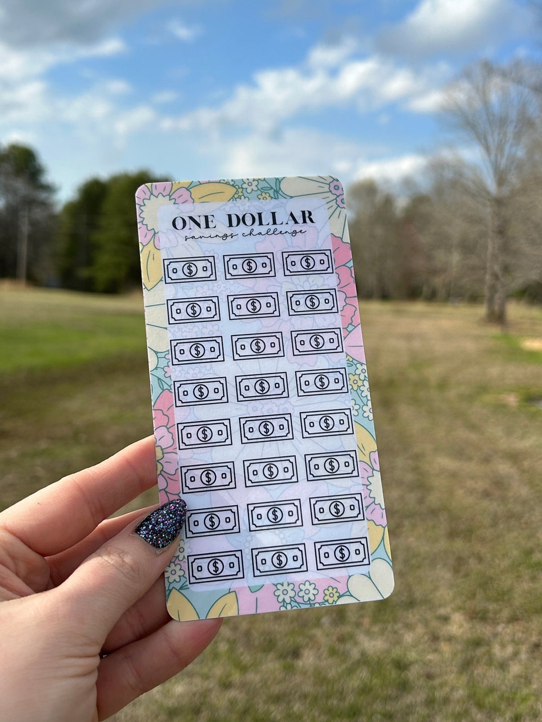 1 Dollar Savings Challenge - Save 24 Dollars - Etsy