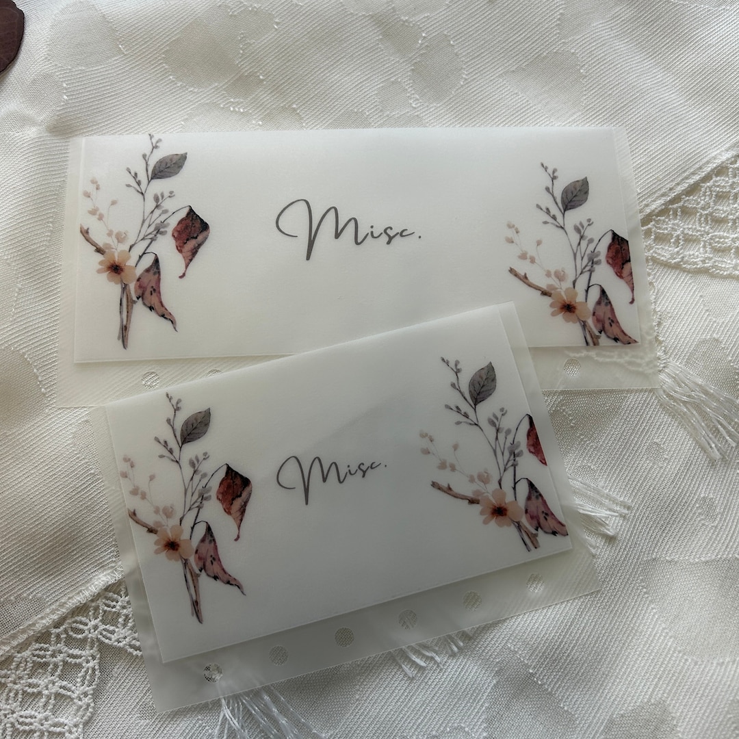Autumn Vellum/matte Cash Envelopes - Etsy