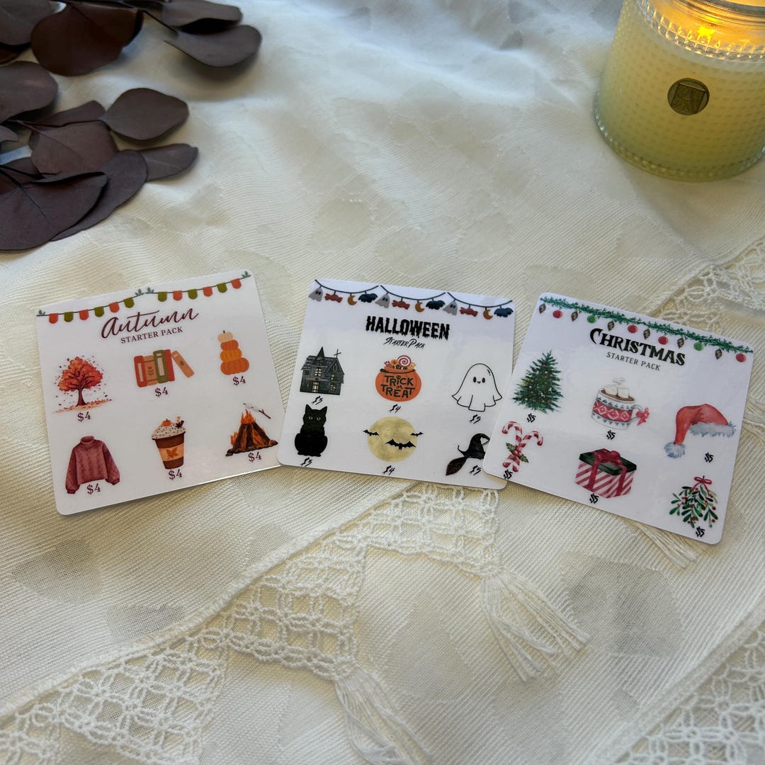 Tiny Seasonal Starter Pack Savings Challenge Set - Etsy