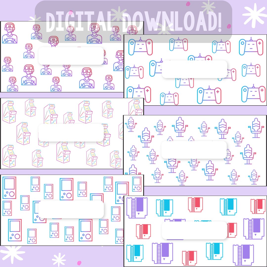 A6 Gaming Envelope Dashboards - Etsy