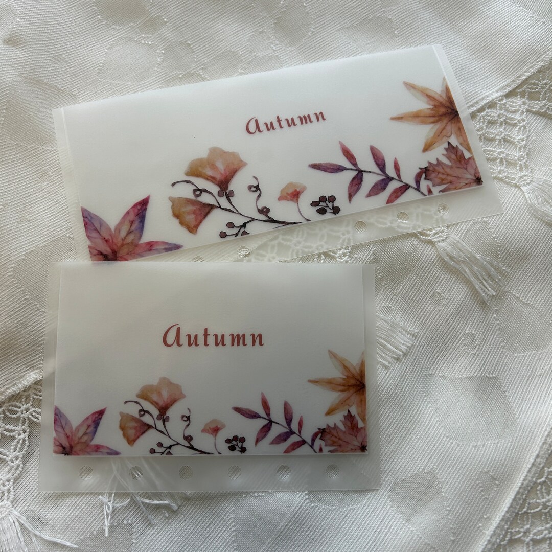 Fall Foliage Vellum/matte Cash Envelopes - Etsy