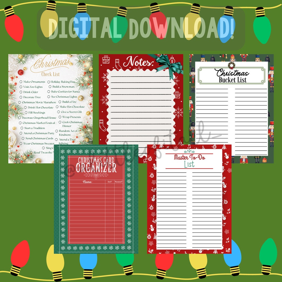 Christmas Planner 8.5x11 - Etsy
