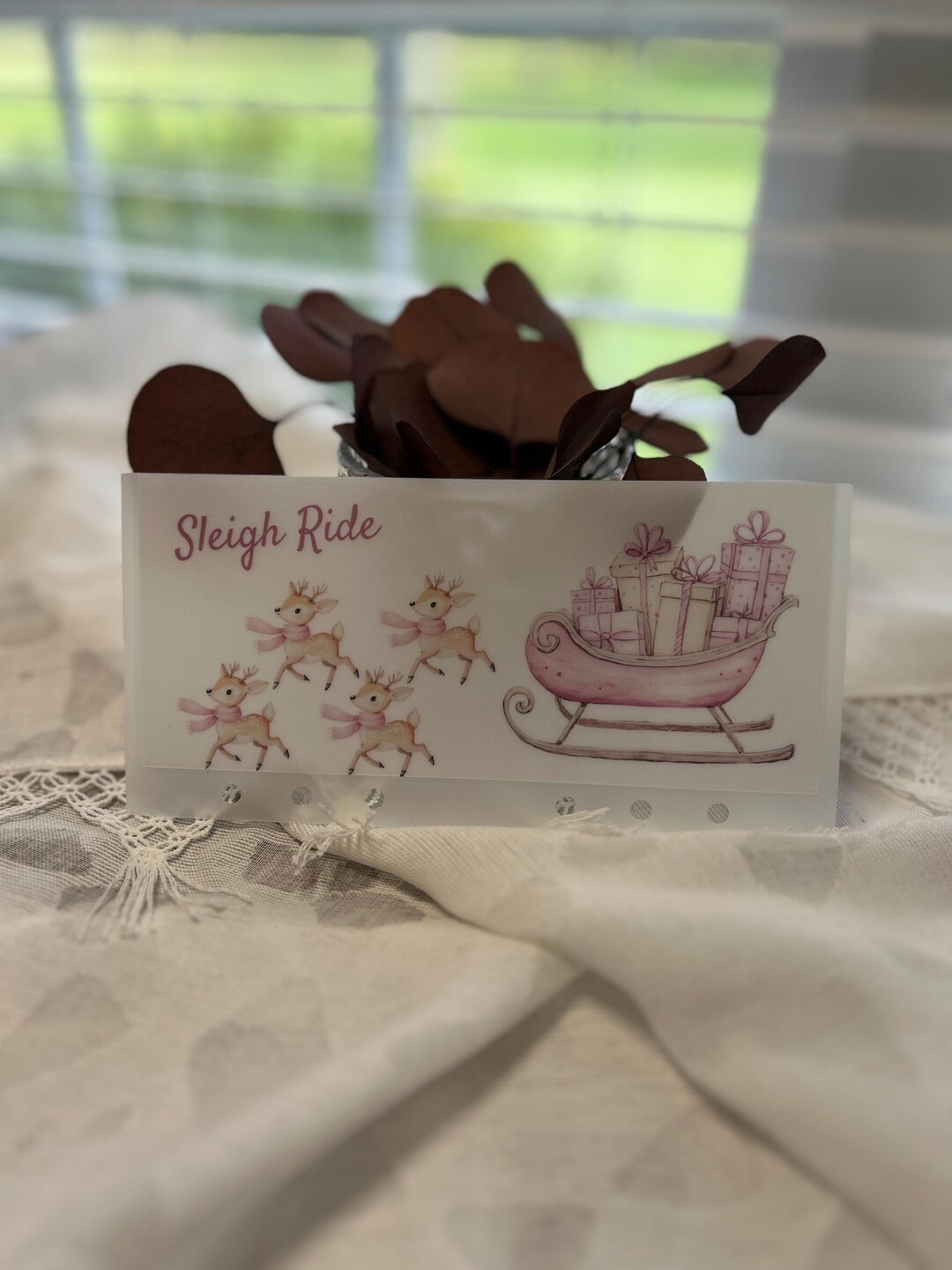Sleigh Ride Vellum/matte Cash Envelopes - Etsy