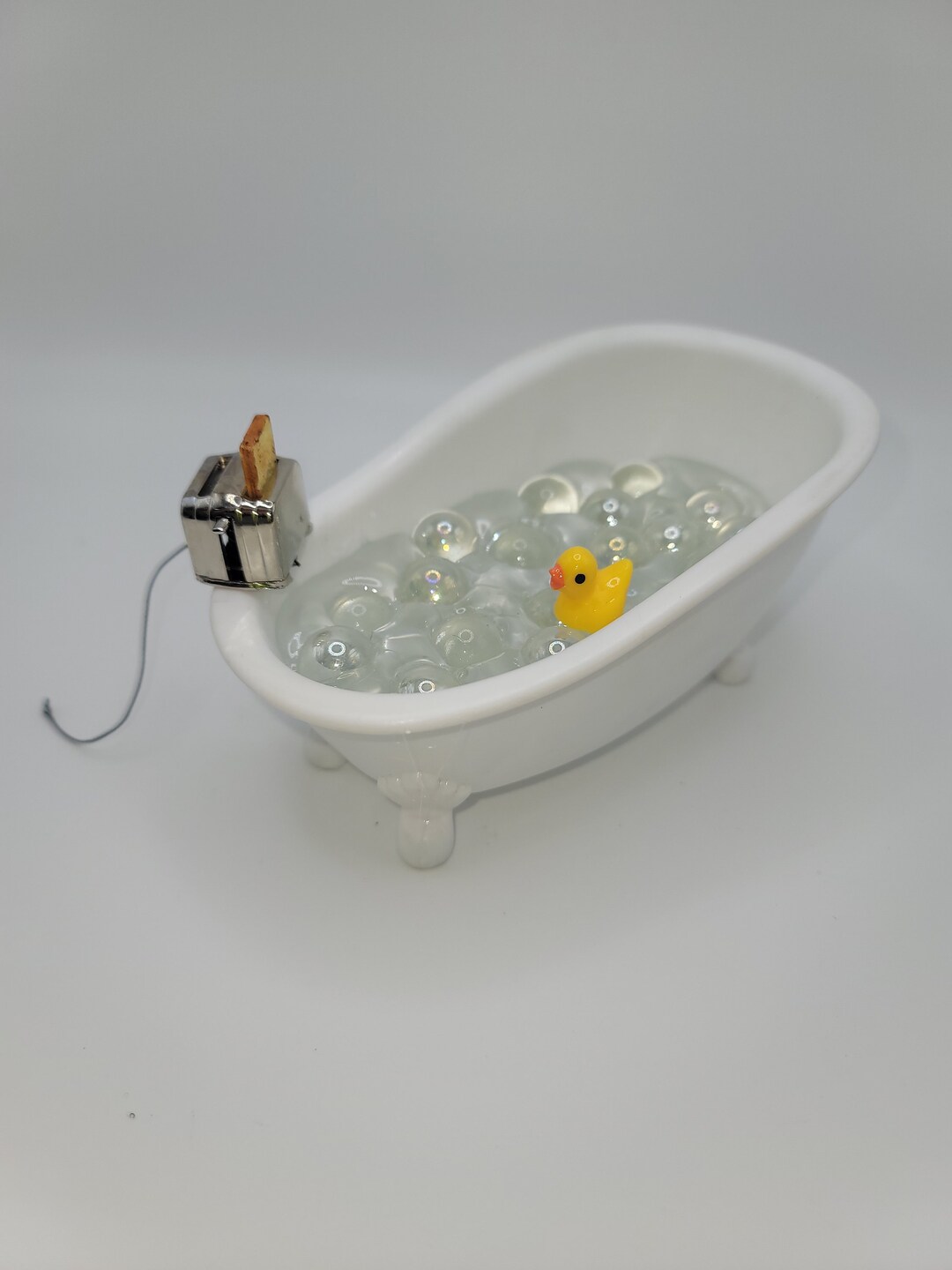 Dollhouse Miniature Dark Gothic Toaster Bath Tub - Etsy