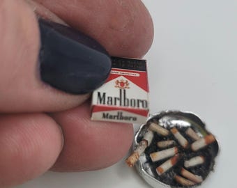 1/6 Scale Miniature Cigarettes Smoking Ashtray Accessories - Etsy