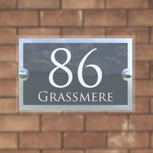 House Numbers Modern, Residential Sign, Modern House Numbers, House ...