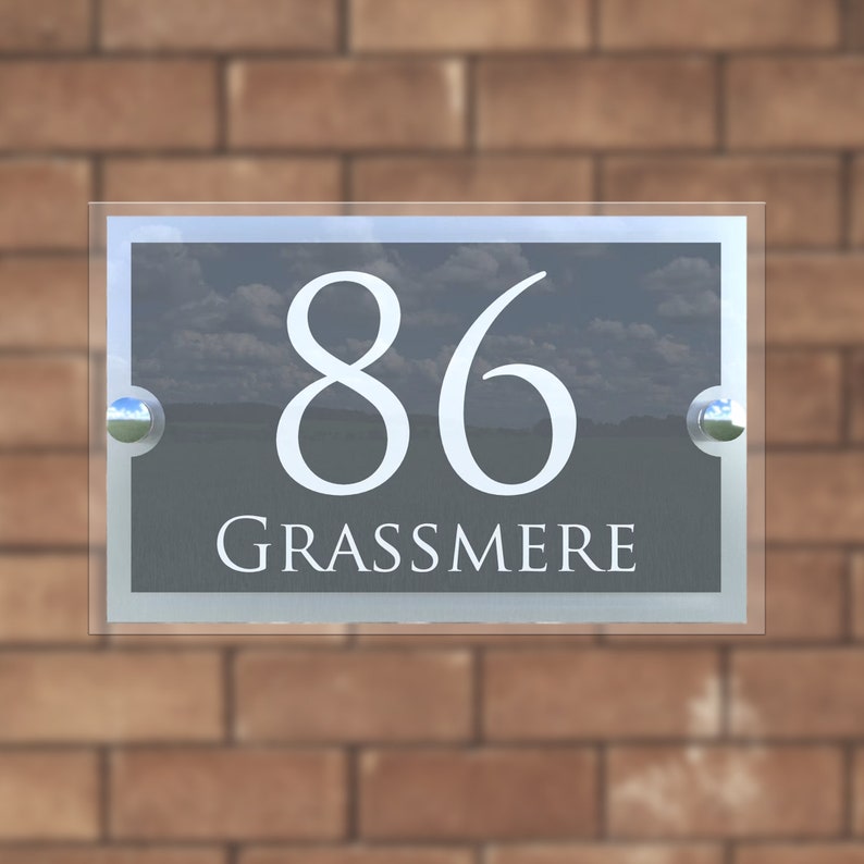 House Numbers Modern, Residential Sign, Modern House Numbers, House ...