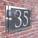 House Numbers Modern, Residential Sign, Modern House Numbers, House ...