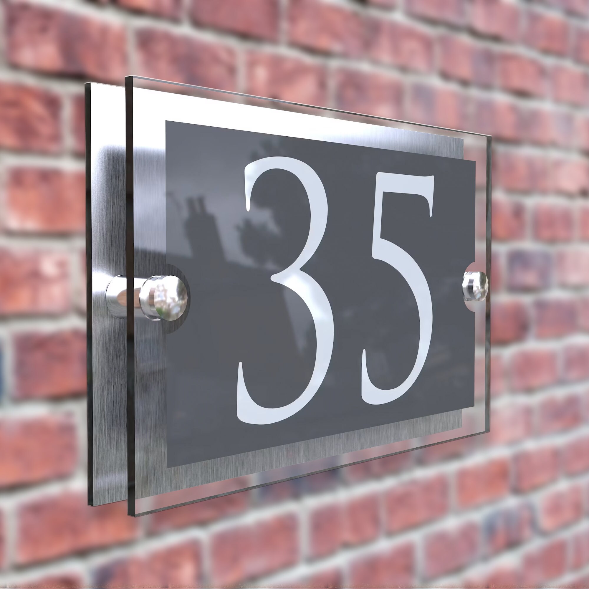 House Numbers Modern, Residential Sign, Modern House Numbers, House ...