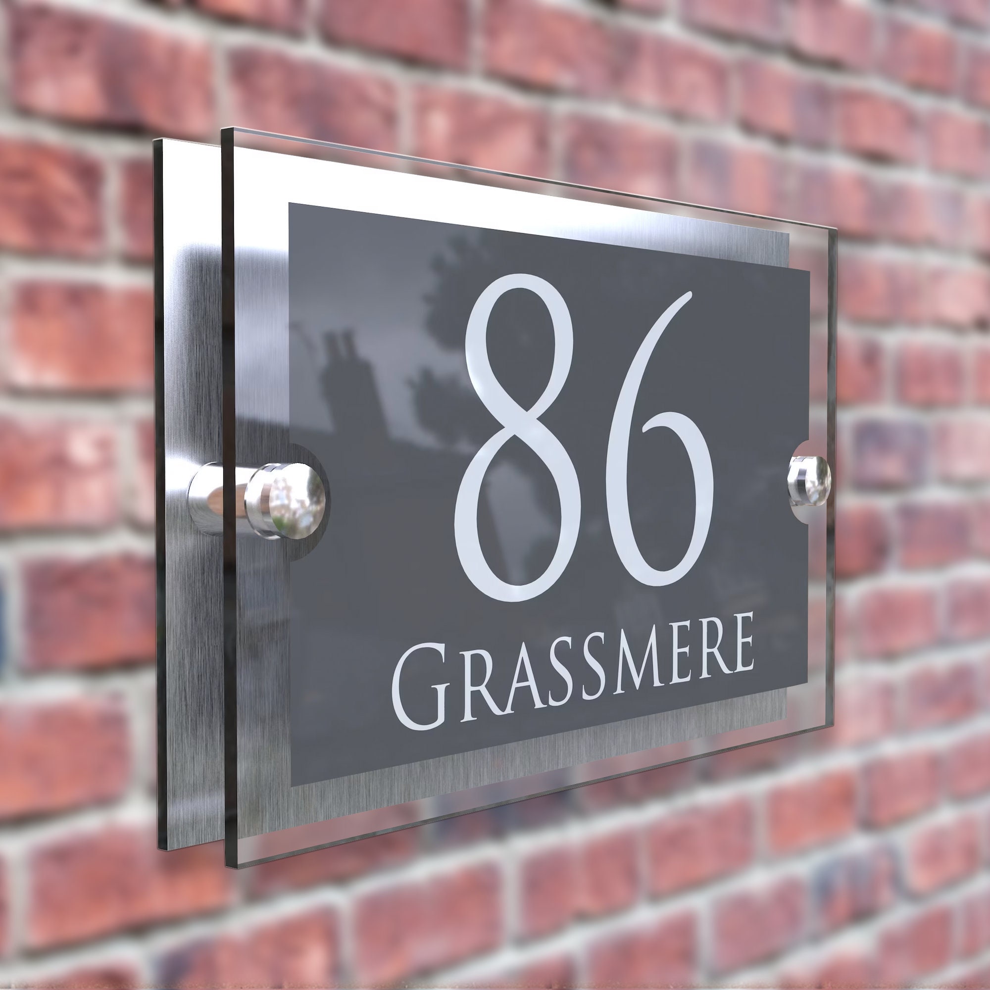 House Numbers Modern, Residential Sign, Modern House Numbers, House ...