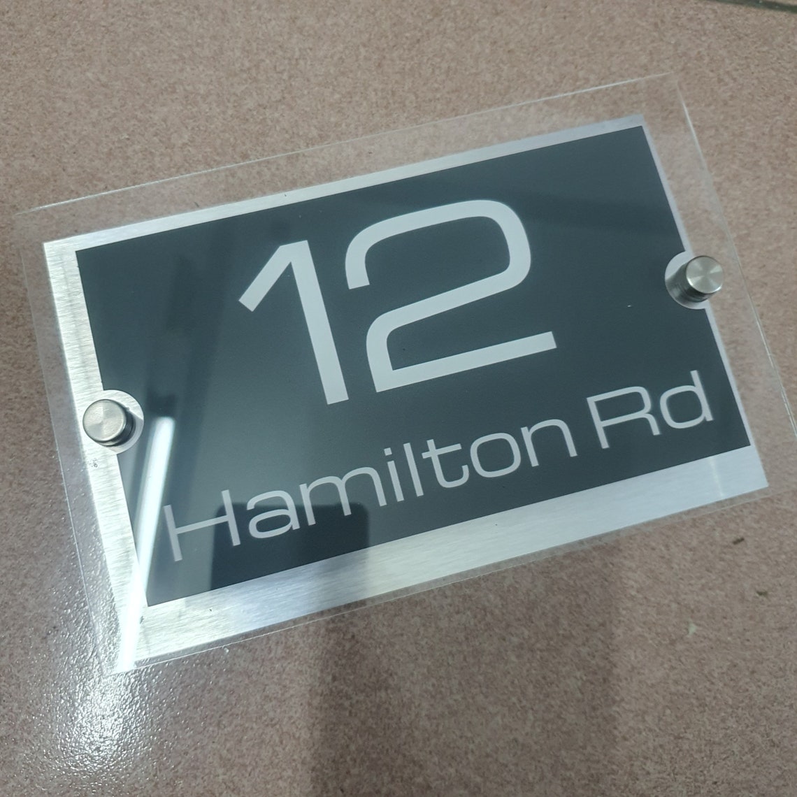 House Numbers Modern, Residential Sign, Modern House Numbers, House ...