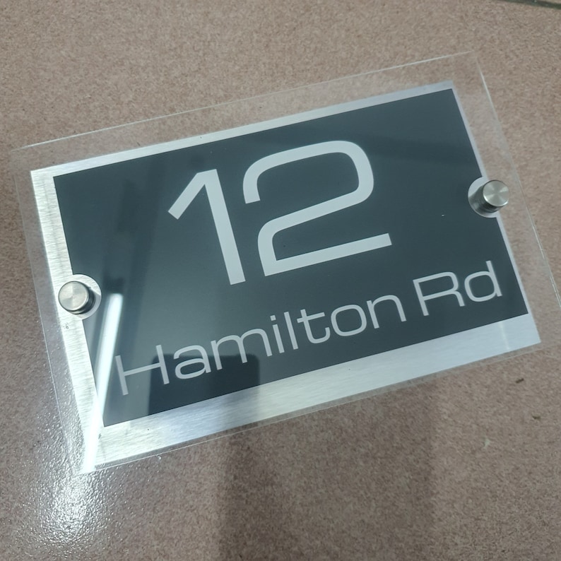 House Numbers Modern, Residential Sign, Modern House Numbers, House ...