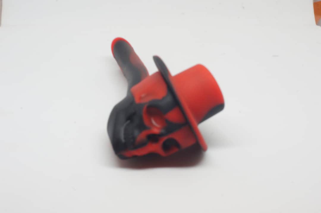Silicone Unbreakable Skeleton Skull Cowboy Pipe With Hat Topper - Etsy