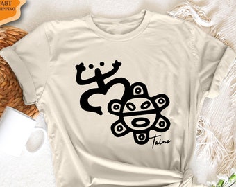 Puerto Rico Taino T-shirt, Coqui Frog Shirts, Taino Symbol Shirt ...
