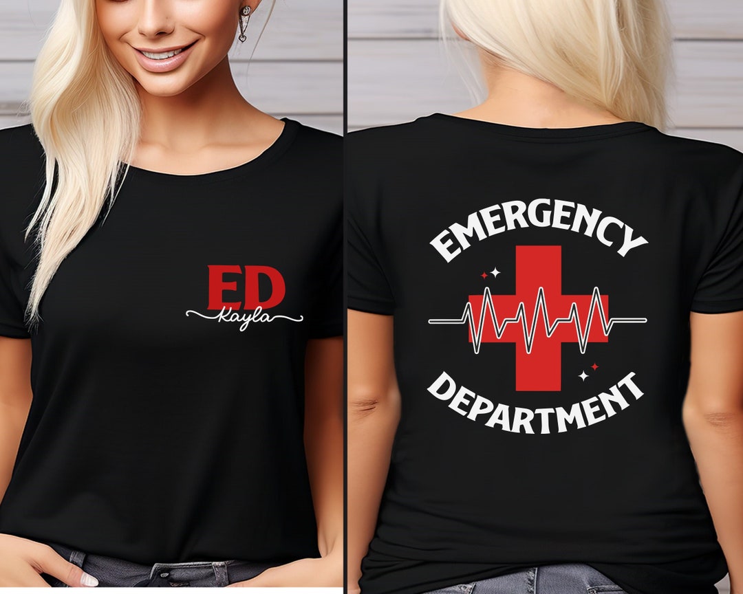 Emergency Department Shirt, Personalized ED Nurse Shirt, Emergency Room ...