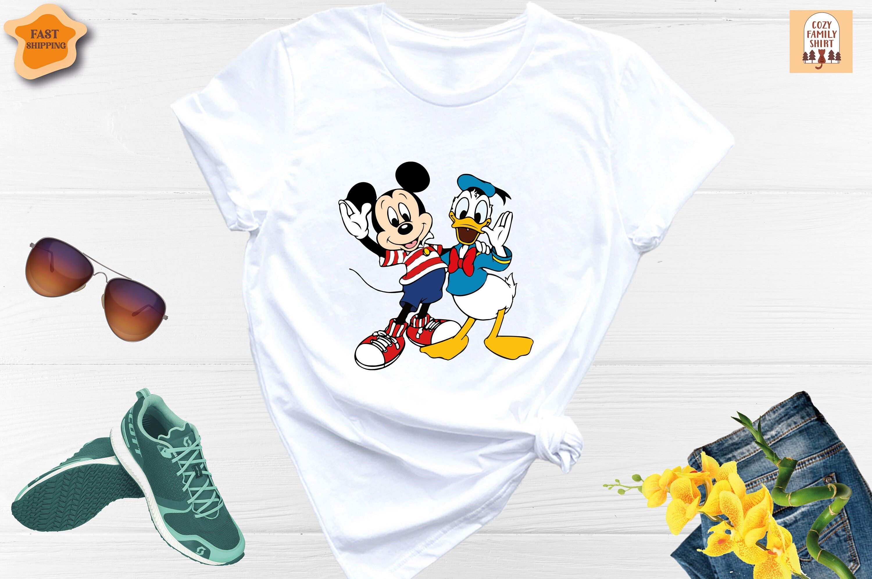 Disney Mickey Mouse and Donald Duck Shirt Mickey Mouse Shirt - Etsy