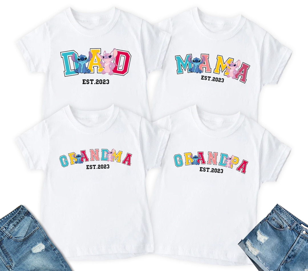 Custom Stitch Family T-shirts Personalized Family Shirts for New ...