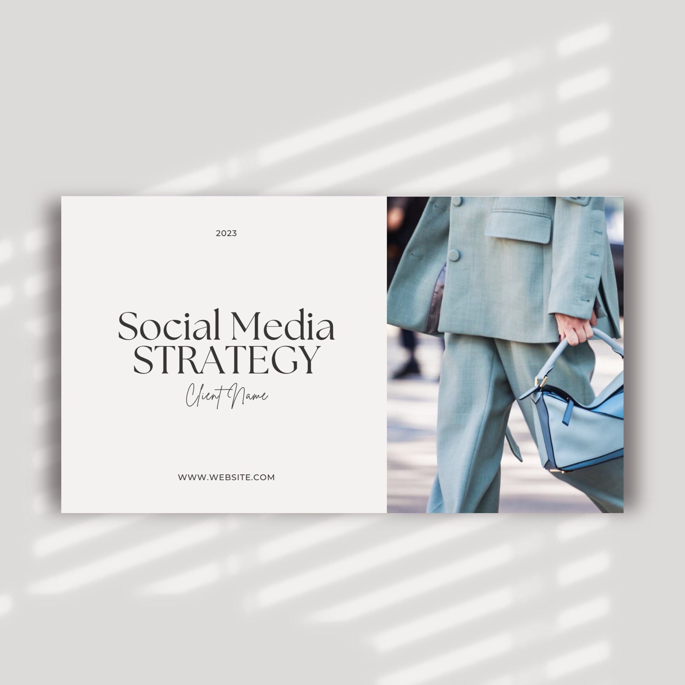 Social Media Strategy Canva Template Instagram Strategy Marketing