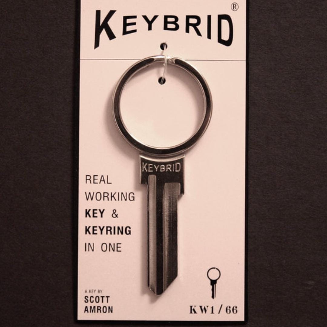 Key + Keyring in One! House Key Blank, Cool Minimalist Design for Home ...