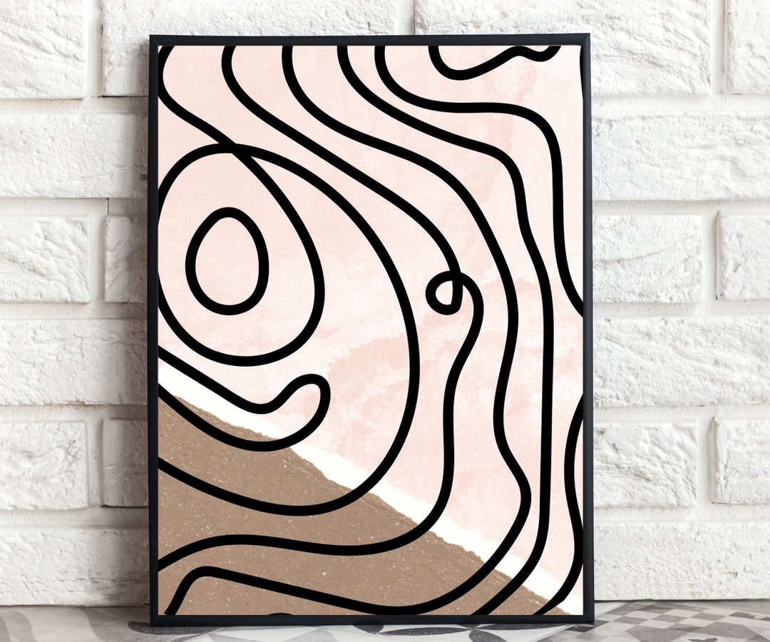 Abstract Lines Wall Art - Digital Download - Etsy