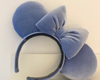 Glass Slipper Blue Velvet Cinderella Inspired Mouse Ears, Minnie Ears ...