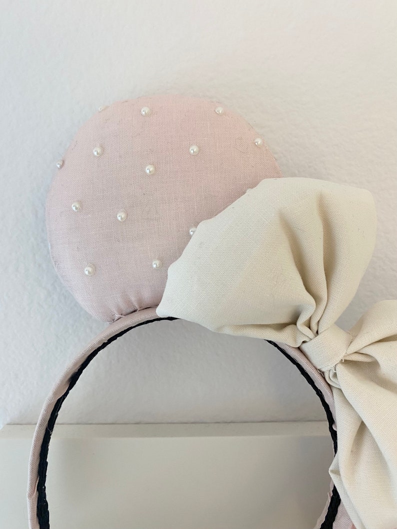 Light Pink Pearl Mouse Ears - Etsy
