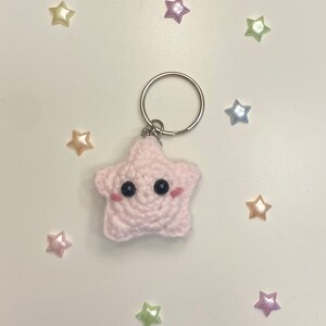 Crocheted Mini Pastel Star Keychains - Etsy