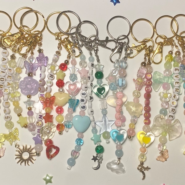 Beaded Keychain - Etsy