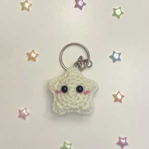 Crocheted Mini Pastel Star Keychains - Etsy