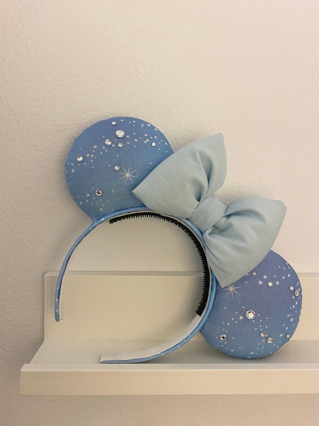 Magical Blue Sparkly Mouse Ears - Etsy