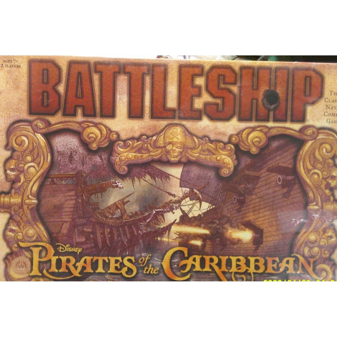 Disney Pirates of the Caribbean Battleship Game Captain Jack Sparrow ...