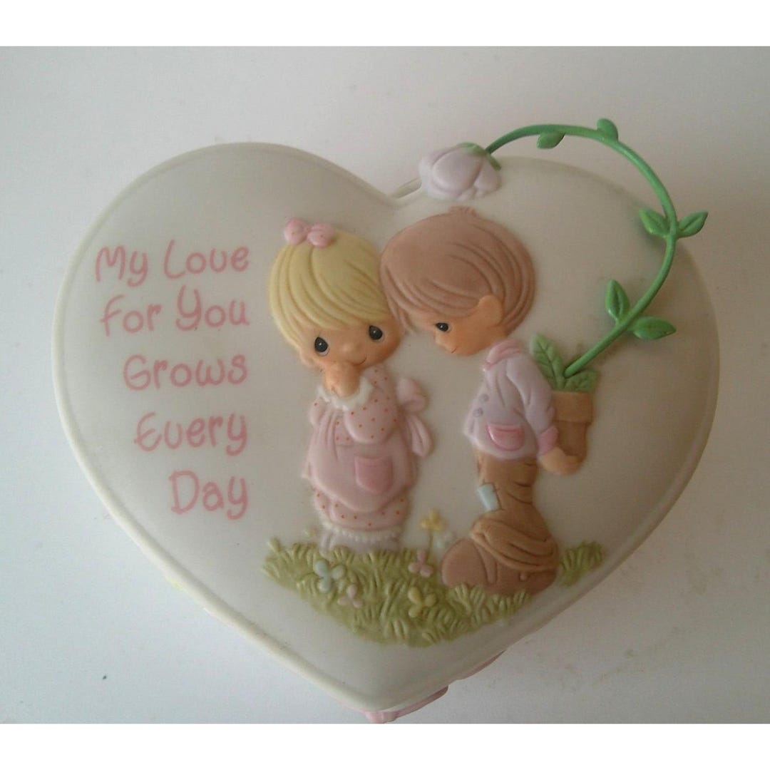 Precious Moments Vintage my Love for You Grows Every Day Jewelry Box - Etsy