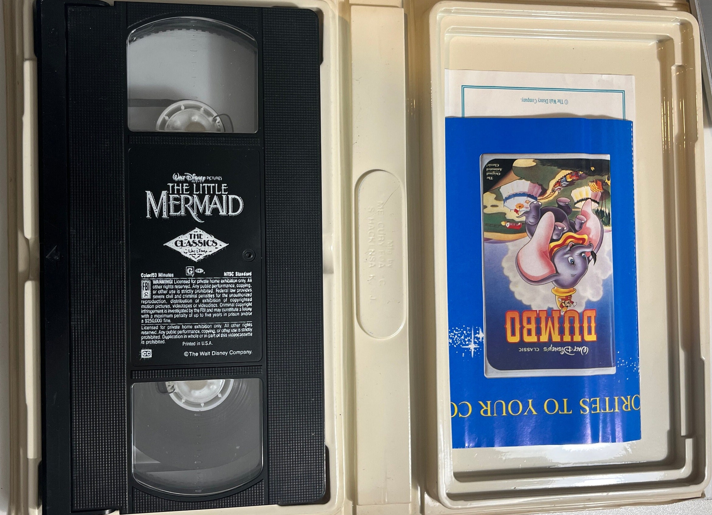 Walt Disney Classic the Little Mermaid VHS 1990 913 Banned - Etsy