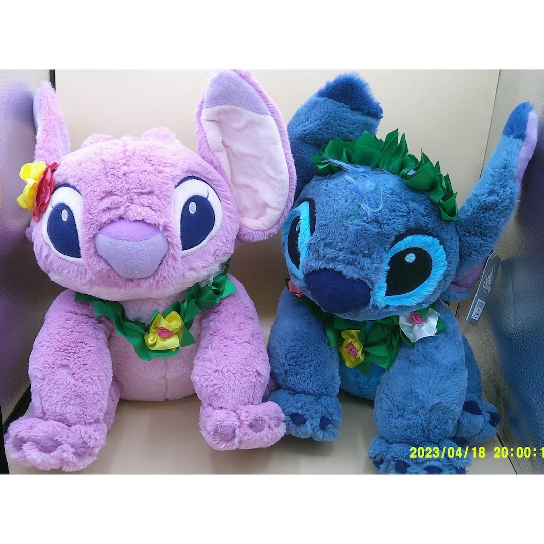 Disney Lilo Stitch Plush Set With Flower Lei 2023 Stuffed Animals Toys ...