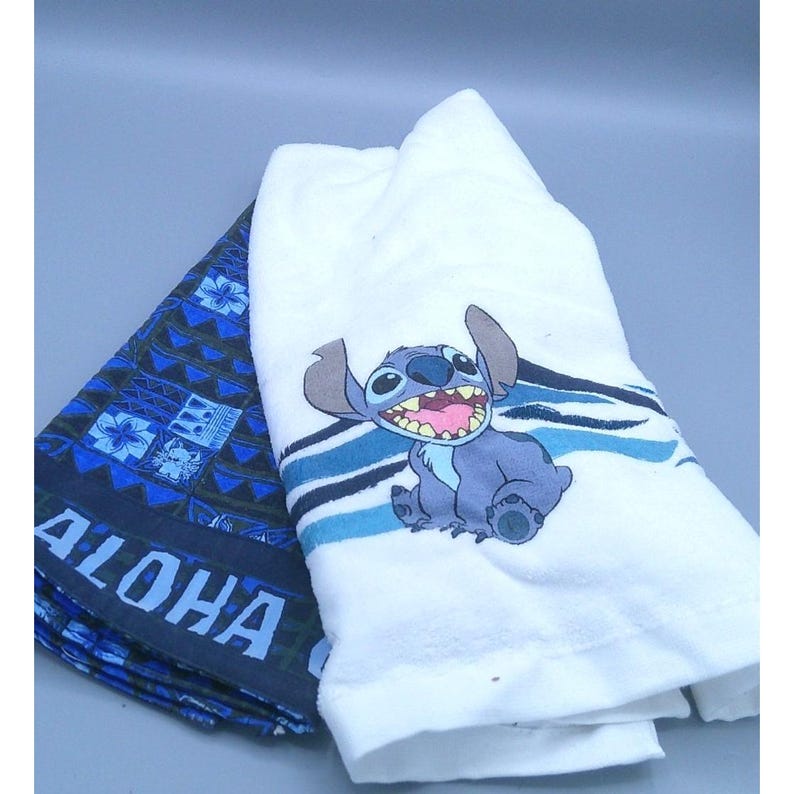 Disney Stitch Aloha Towel & Plush Set Ab23cc - Etsy