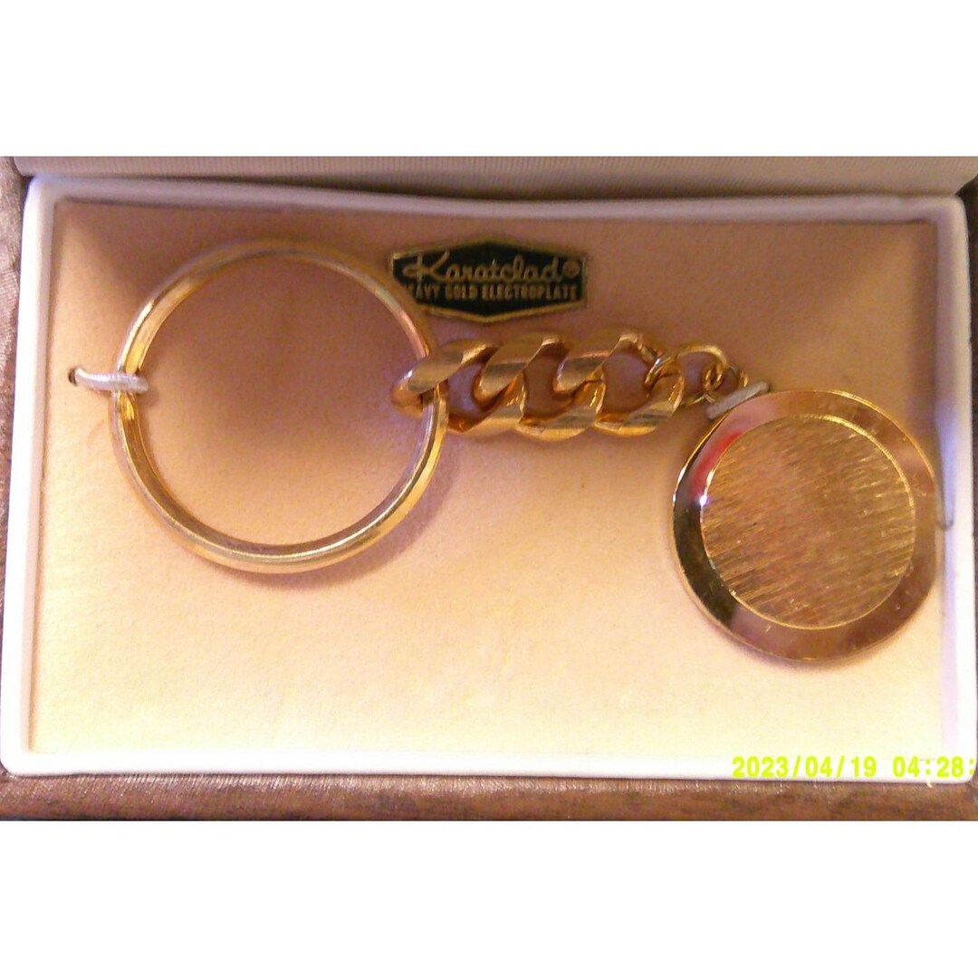 Braemoor Karatclad Heavy Gold Electroplate Keychain * Retro * 70's ...